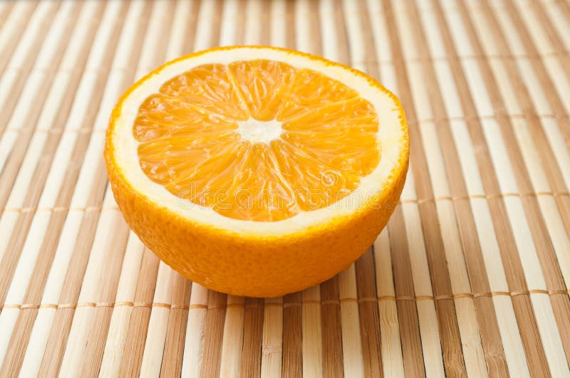 Juicy cutted orange stock image. Image of cafe, natural - 1172247