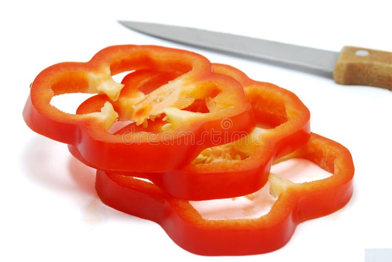 Cutted Red Pepper stock image. Image of food, salad, cutted - 9160235