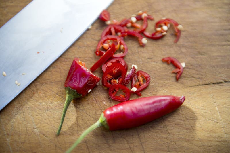 Cutted Spicy chilli pepper stock photo. Image of mexican - 130093164