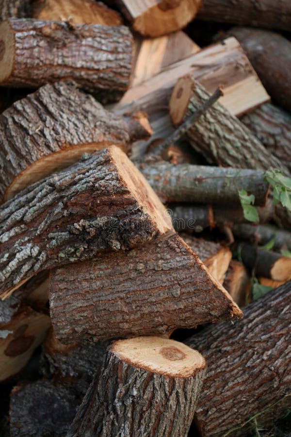 Cutted Wood Ready for Fire Close Up Background Modern High Quality ...