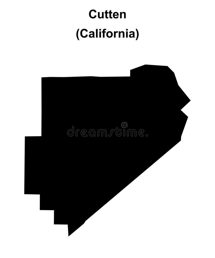 Cutten outline map stock vector. Illustration of boundaries - 386058132