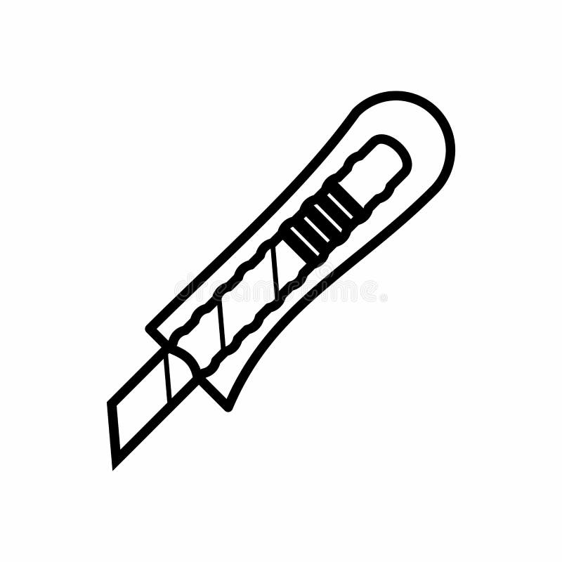 Cutter Blade Icon Vector stock vector. Illustration of blade - 235321677