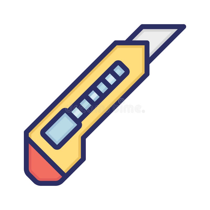 Cutter, Cut, Tool, Knife Fully Editable Vector Icon Stock Vector ...