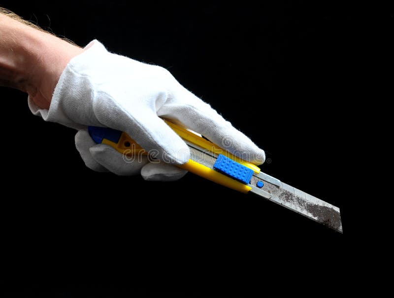 Cutter and a Hand stock image. Image of hand, hardware - 243037191