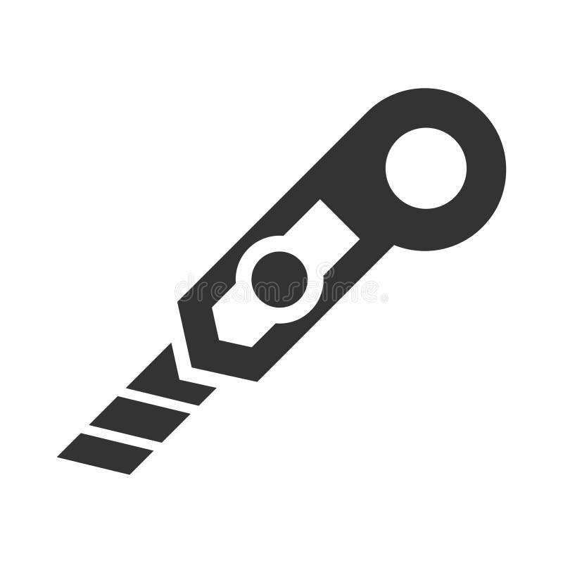 Cutter knife icon stock vector. Illustration of beautiful - 270349477