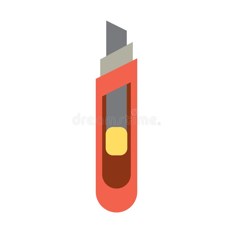 Cutter Knife. Vector Illustration Decorative Design Stock Vector ...