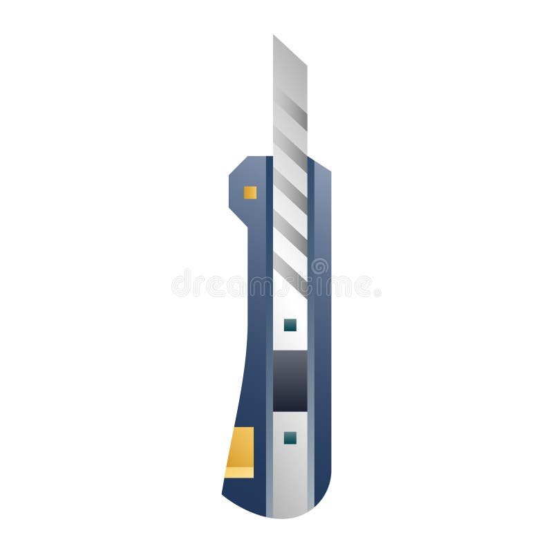 Cutter Knife Tool Illustration Vector Icon Stock Vector - Illustration ...