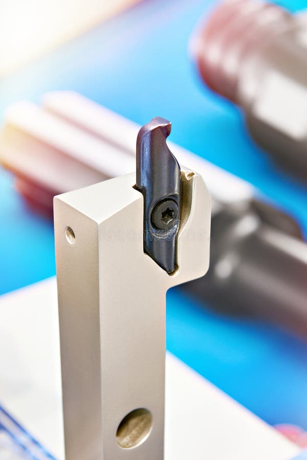 Cutter for lathe machine stock photo. Image of cutting - 350615630