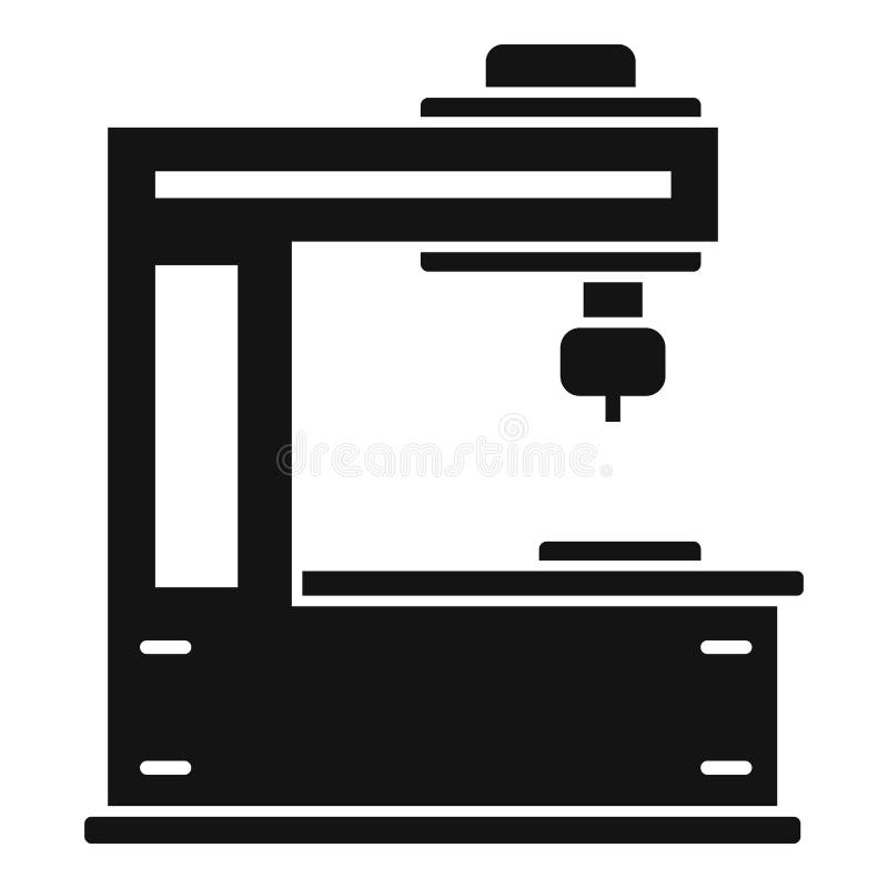Cutter Milling Machine Icon, Simple Style Stock Vector - Illustration ...