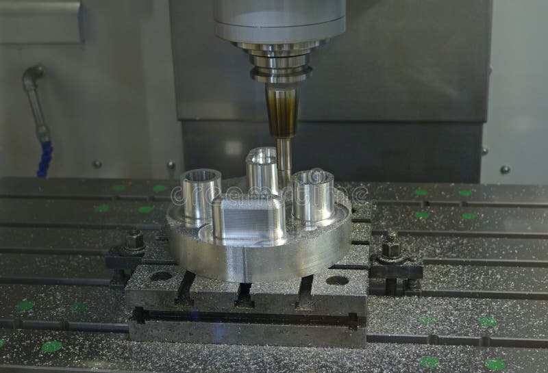 Cutter of a Milling Machine Processing Blanks Set Stock Photo - Image ...