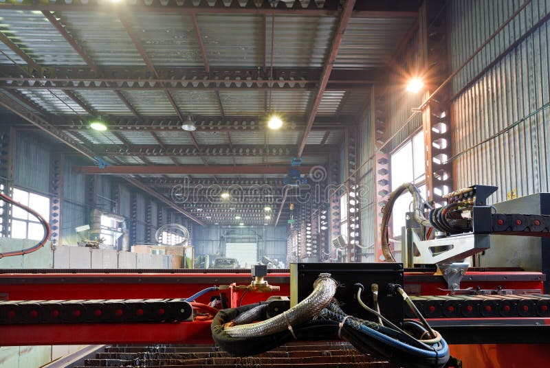 Cutter of Plasma Torches Cutting Machine Stock Image - Image of ...