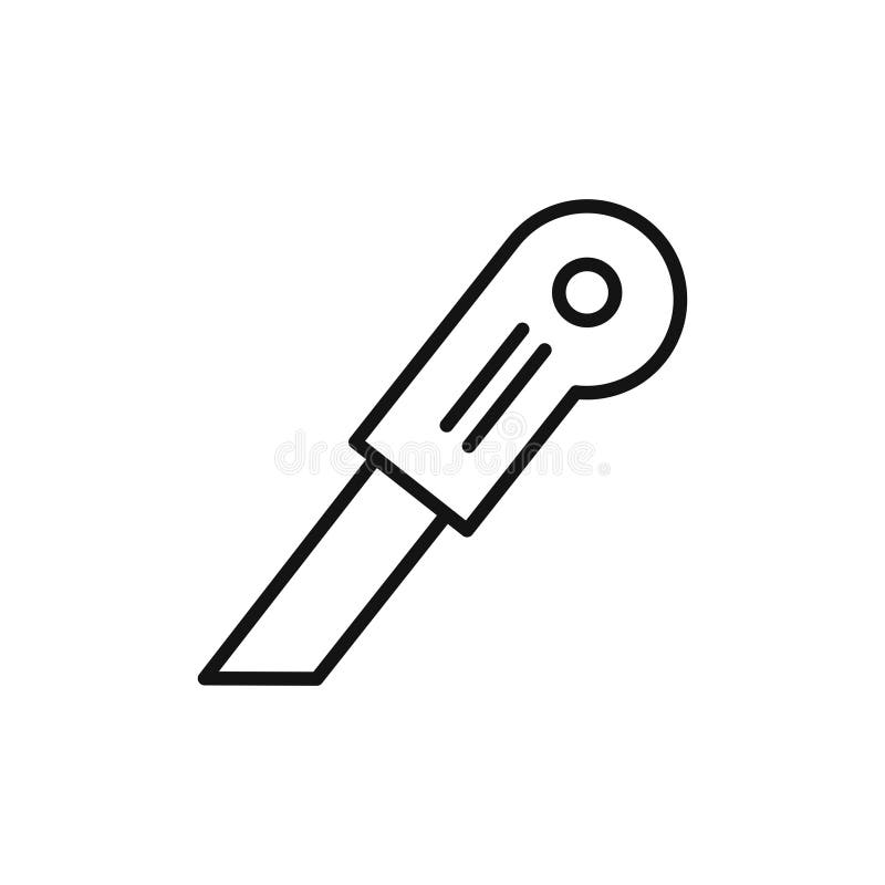 Cutter Vector Icon Symbol on White Background Stock Vector ...