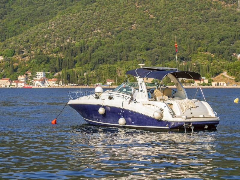 Cutter on the Water Near the Shore of the Mediterranean Sea Stock Image ...
