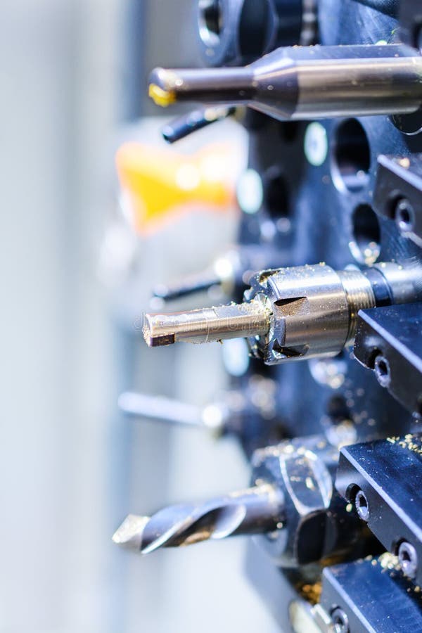 Tool Magazine Of The Machining Center Stock Image - Image of metal ...