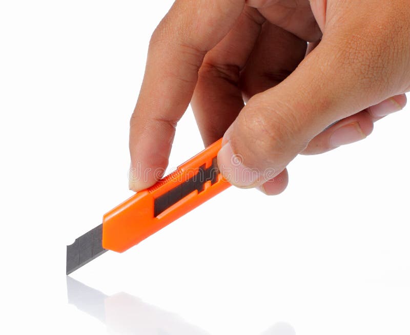 Hand Holding Cutter Cutting Something Stock Photos - Free & Royalty ...