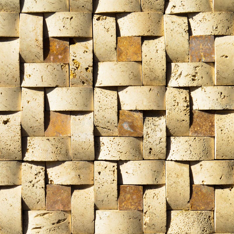 Cutting Beige Marble Wall Rectangular, Seamless Lined Up Stock Image ...