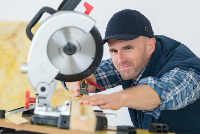 Cutting block wood stock image. Image of factory, precise - 84627897