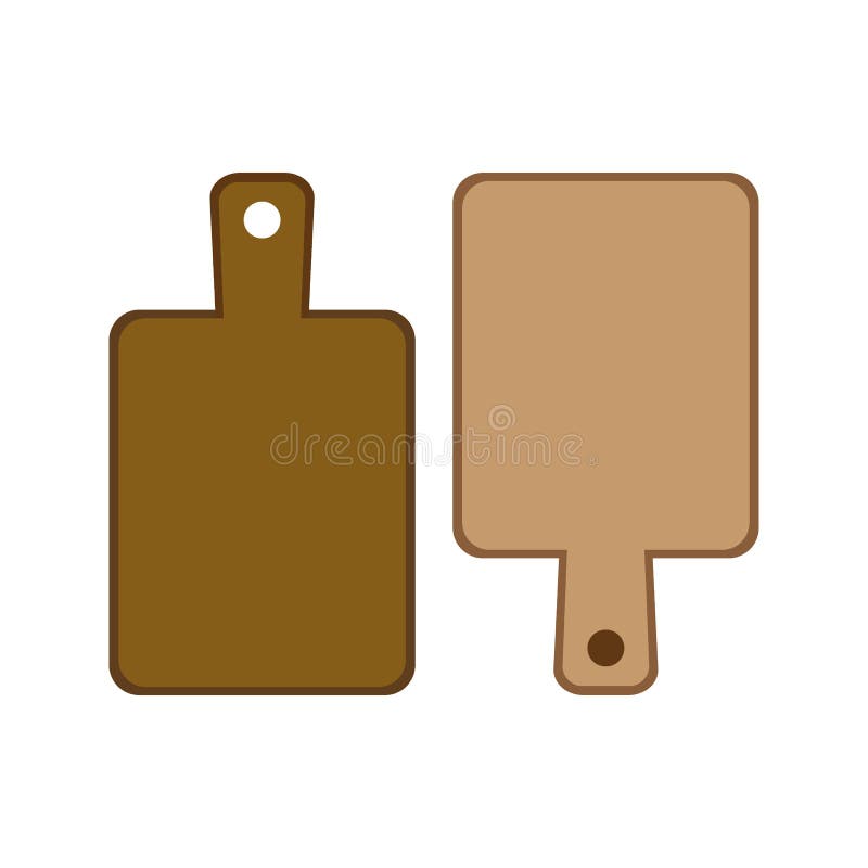 Cutting Board Icon Logo Vector Design Stock Vector - Illustration of ...