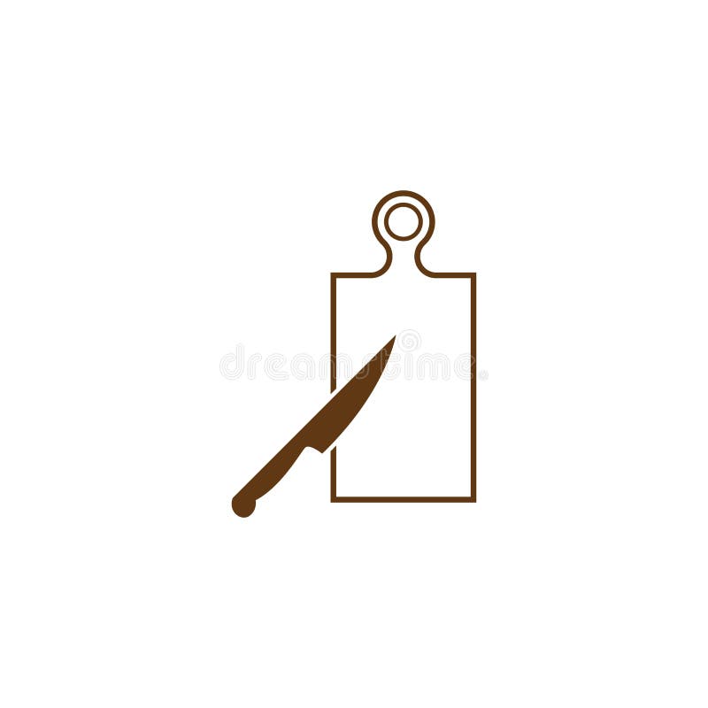 Cutting Board Kitchen Logo and Vector Template Stock Vector ...