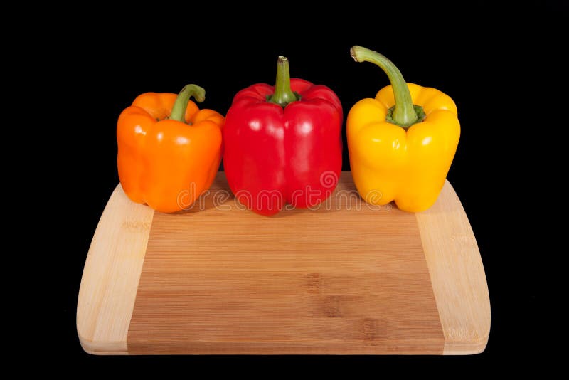 Paprika three colors. stock photo. Image of pine, food - 27159084