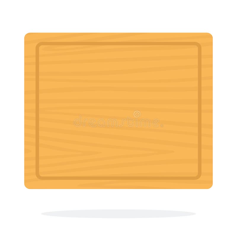Cutting board top view stock vector. Illustration of board - 186126023