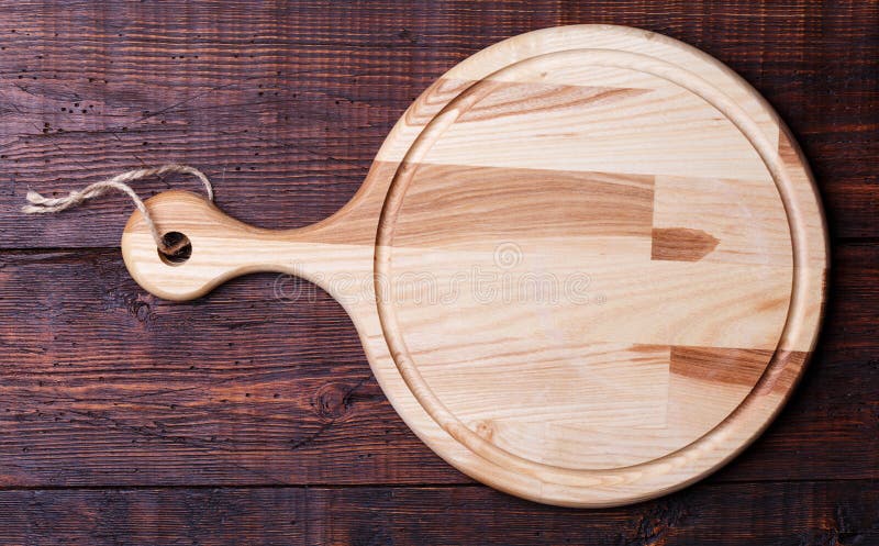 Cutting Board on Wooden Table. Stock Photo - Image of color, hardwood ...