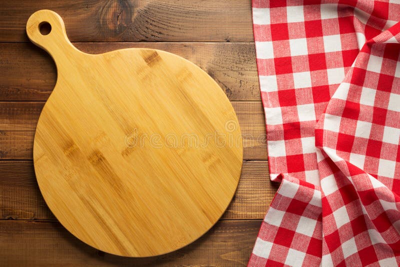 Cutting Board at Wooden Table Stock Image - Image of restaurant ...