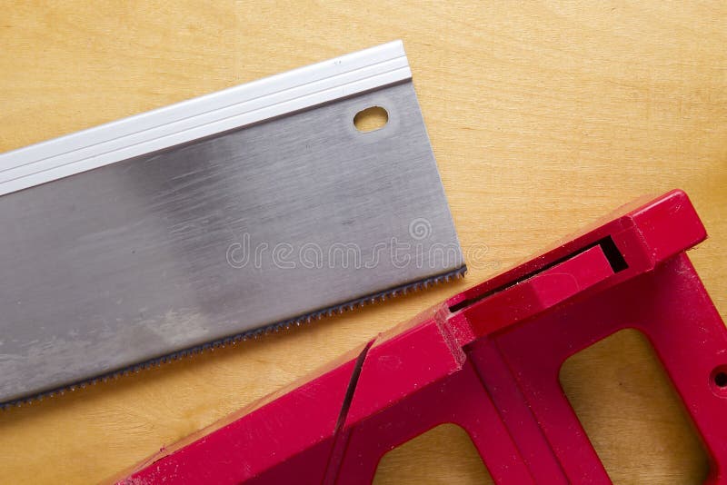 Cutting Boards Using the Miter Box and Saw. Stock Image - Image of ...