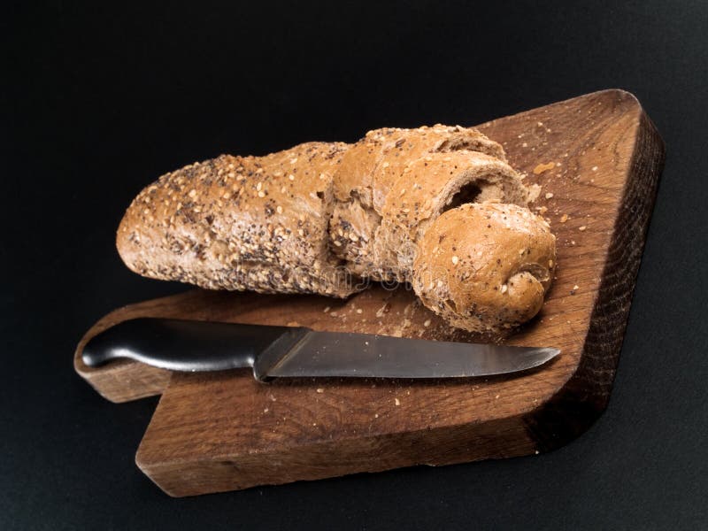 Cutting Bread stock image. Image of bakery, gourmet, cutting - 49421525