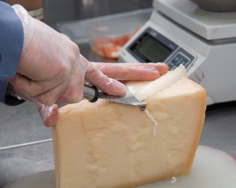 Cutting cheese stock image. Image of kitchen, isolated - 17281639