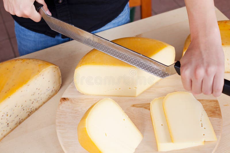 Cutting cheese stock image. Image of board, crust, fresh - 31302737