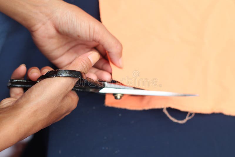Cutting cloth, version stock photo. Image of clothing - 111426372