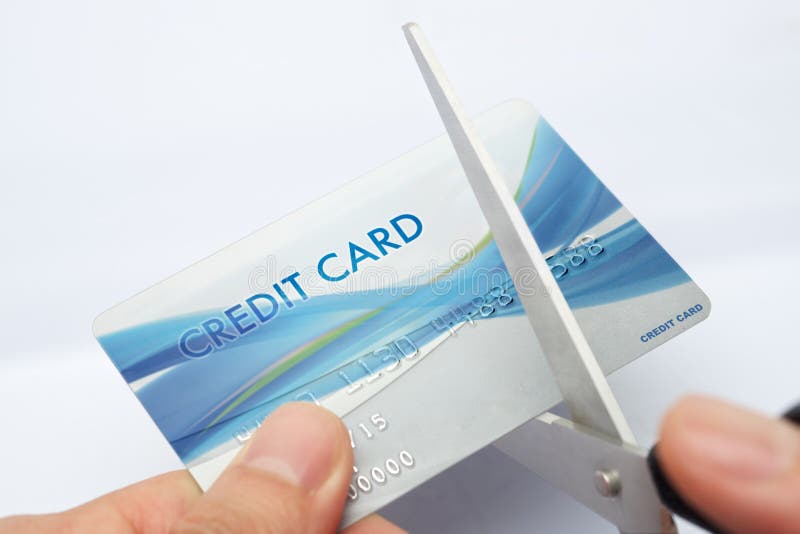 Cutting Credit card stock photo. Image of credit, debt - 26083972