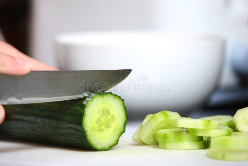 Cutting cucumber stock image. Image of diet, closeup - 17071791