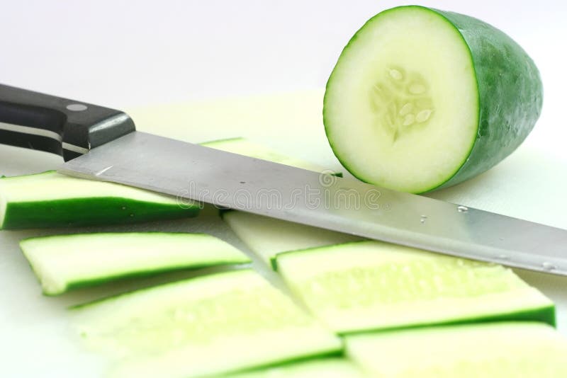 Cutting cucumber stock photo. Image of food, cucumber, healthy - 547770