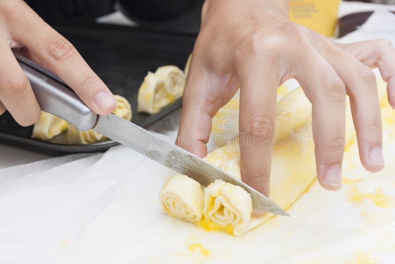 Cutting dessert stock photo. Image of preparation, dough - 47463900