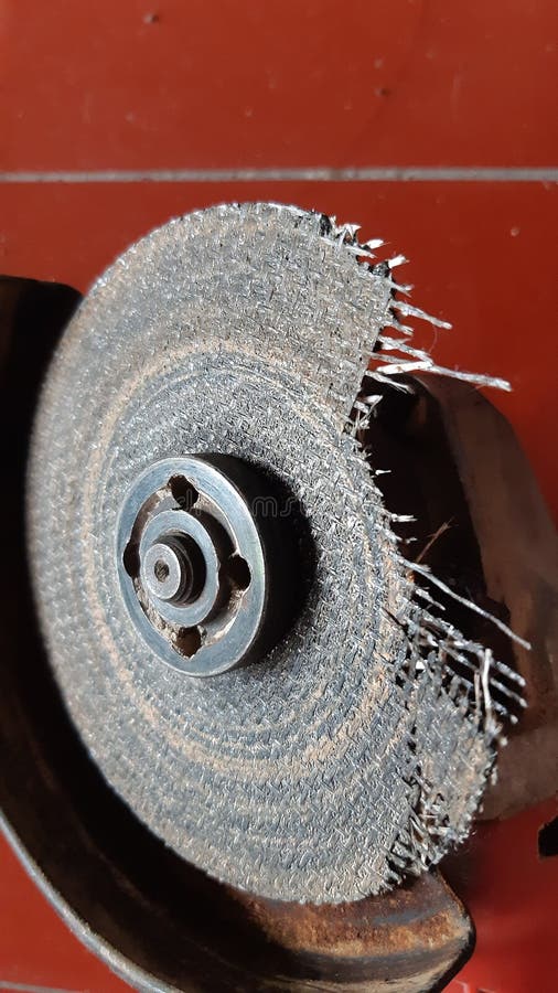 A damaged cutting disc stock image. Image of blade, disk - 265091875