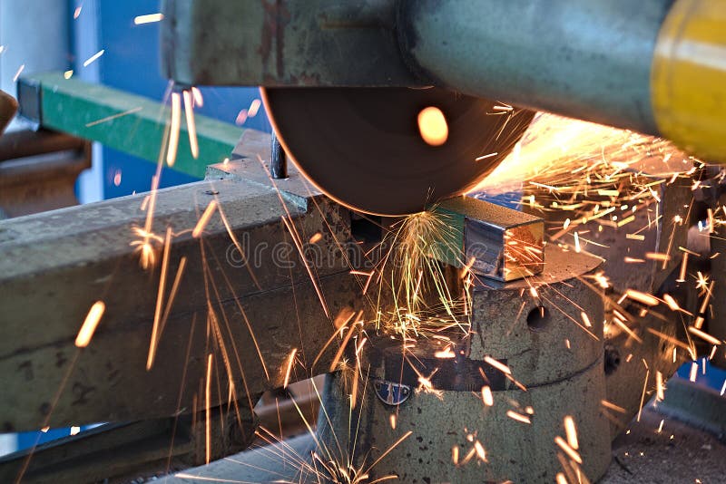 Cutting with a disc stock image. Image of manufacturing - 323728873