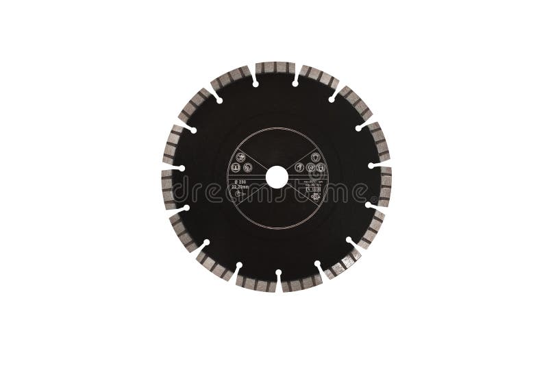 Cutting Disc with Diamonds - Diamond Disc for Concrete Isolated Stock ...