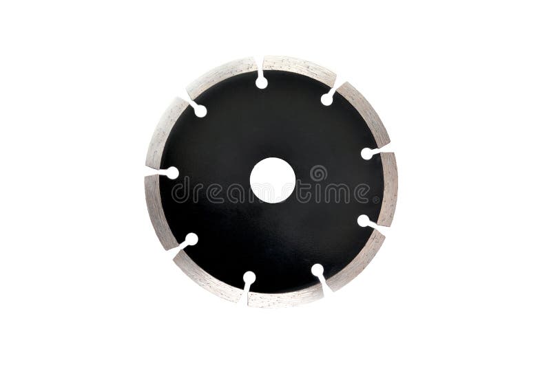 Cutting Disc Segmented Isolate White Background Stock Image - Image of ...