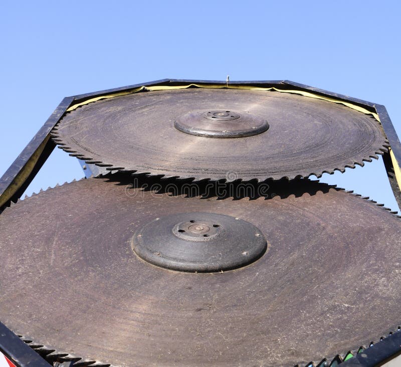 Cutting Discs for Grain Planting and Sowing Equipment. Stock Photo ...