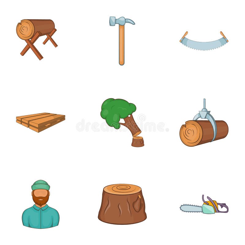 Cutting Down Trees Stock Illustrations – 344 Cutting Down Trees Stock ...