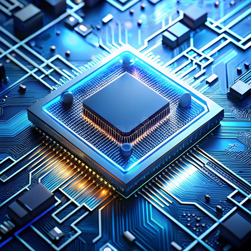 AI Chip Artificial Intelligence Future Technology Innovation Stock ...