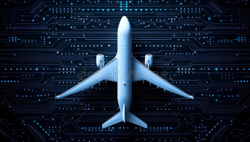 A Cutting-edge Aviation Prototype, Featuring Precisely Organized ...