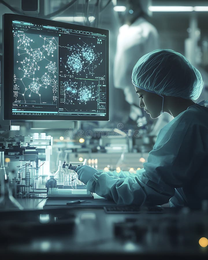 Cutting-Edge Cancer Research Lab with Innovative Equipment Stock Photo ...