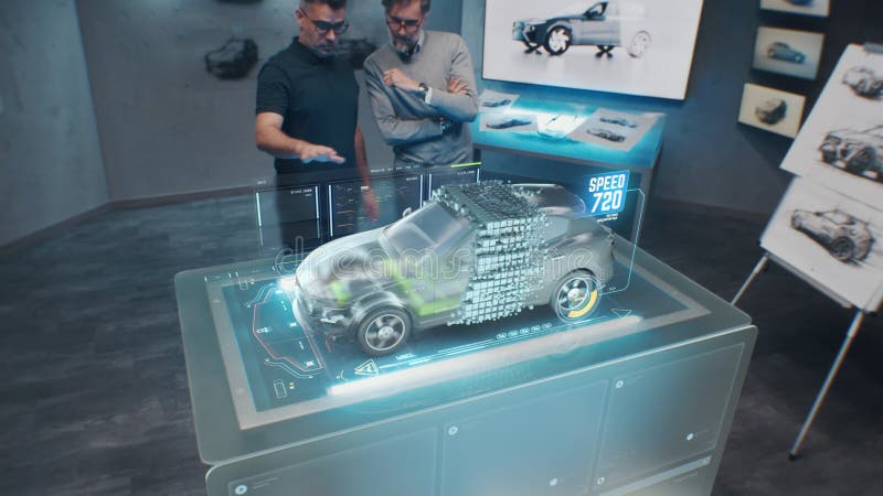 Cutting Edge Car Development Studio Stock Footage - Video of cutting ...