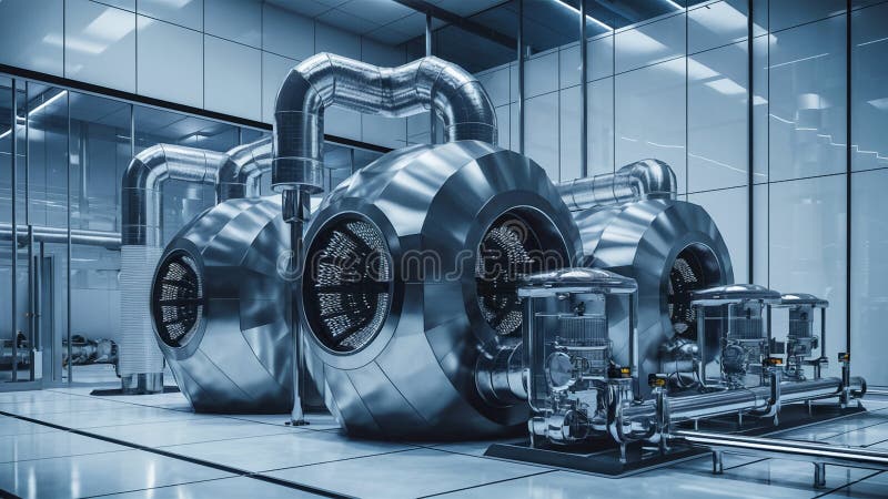 Advanced Carbon Capture Technology in a Futuristic Industrial Facility ...