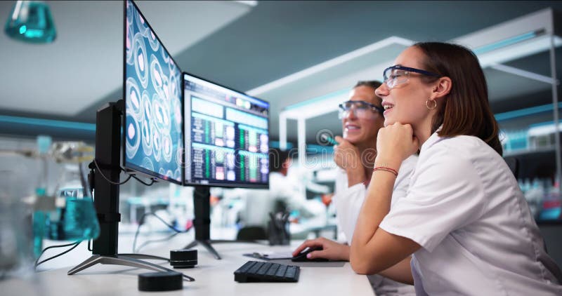 Cutting-Edge Computer Innovation in Research Lab Stock Photo - Image of ...