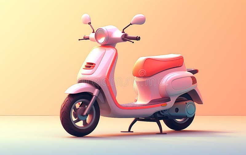 Cutting Edge Design Isolated Scooter Model Stock Illustration ...