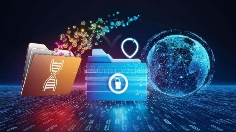 A Cutting-edge Digital Illustration of Three Primary Objects in a ...